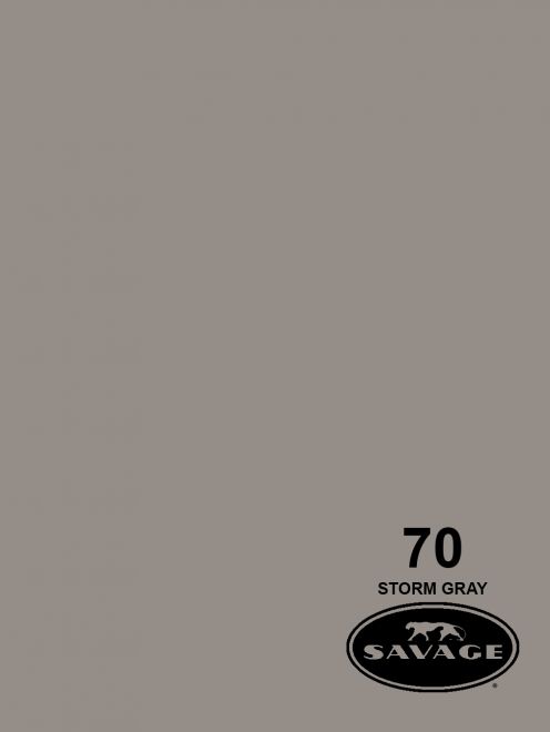 SAVAGE 70-12 WIDETONE SEAMLESS BACKGROUND PAPER STORM GRAY (A1 2.72M X ...