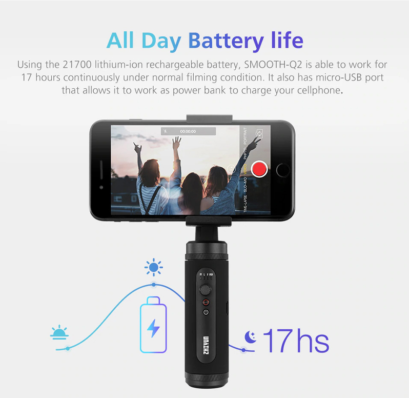 Zhiyun-Tech Smooth-Q2 Smartphone Gimbal Stabilizer – Curven Store
