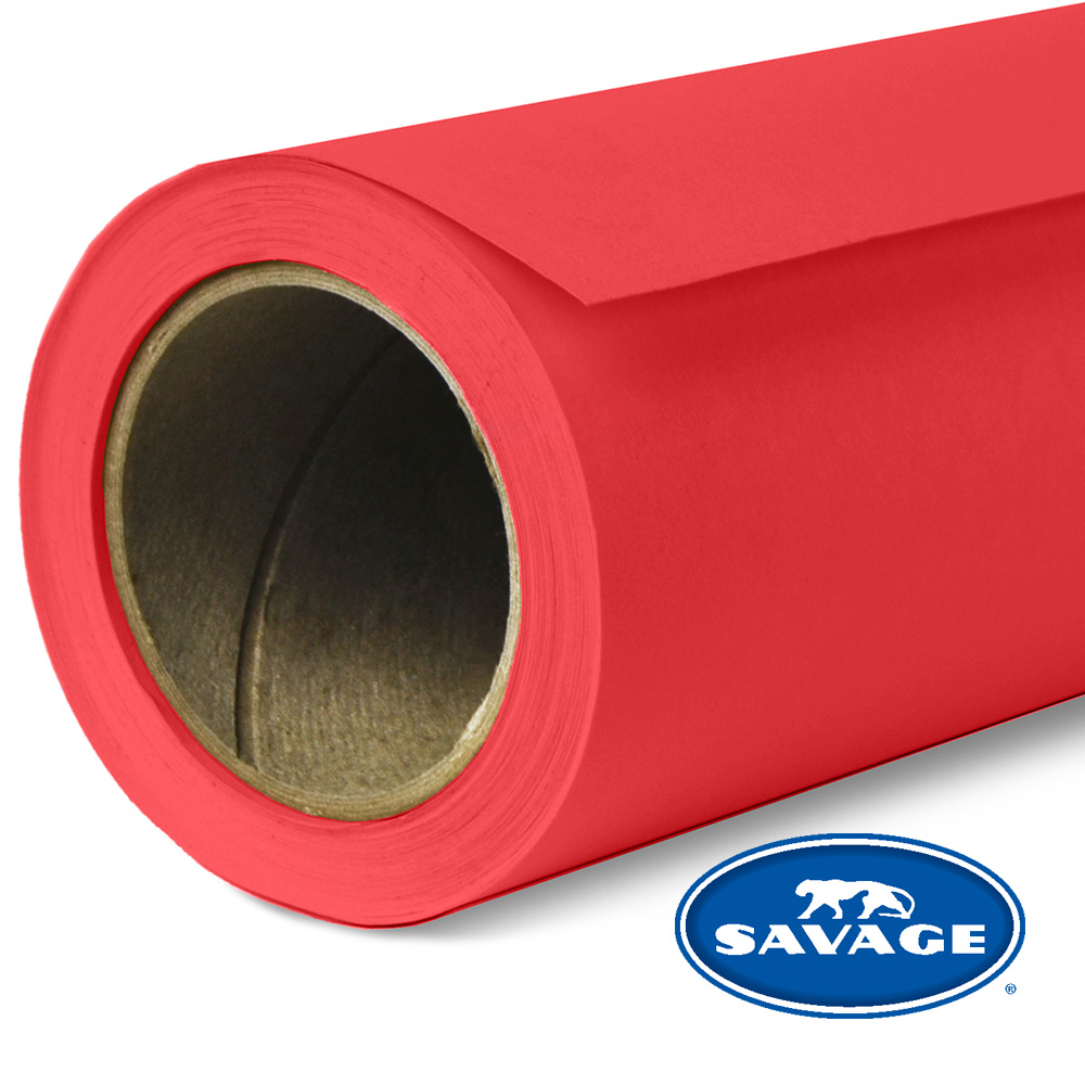 SAVAGE 08-12 WIDETONE SEAMLESS BACKGROUND PAPER PRIMARY RED (A1 2.72M X ...