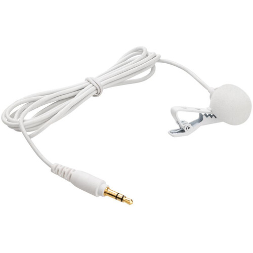 Saramonic SR-M1 Omnidirectional Lavalier Microphone Cable with 3.5mm TRS Connector (White ...